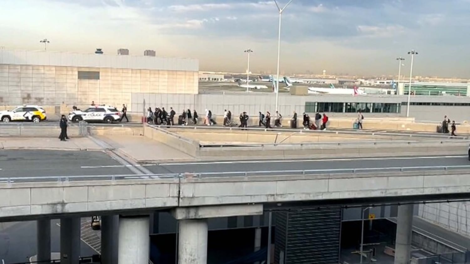 Chaos erupts following police-involved shooting at Toronto’s Pearson ...