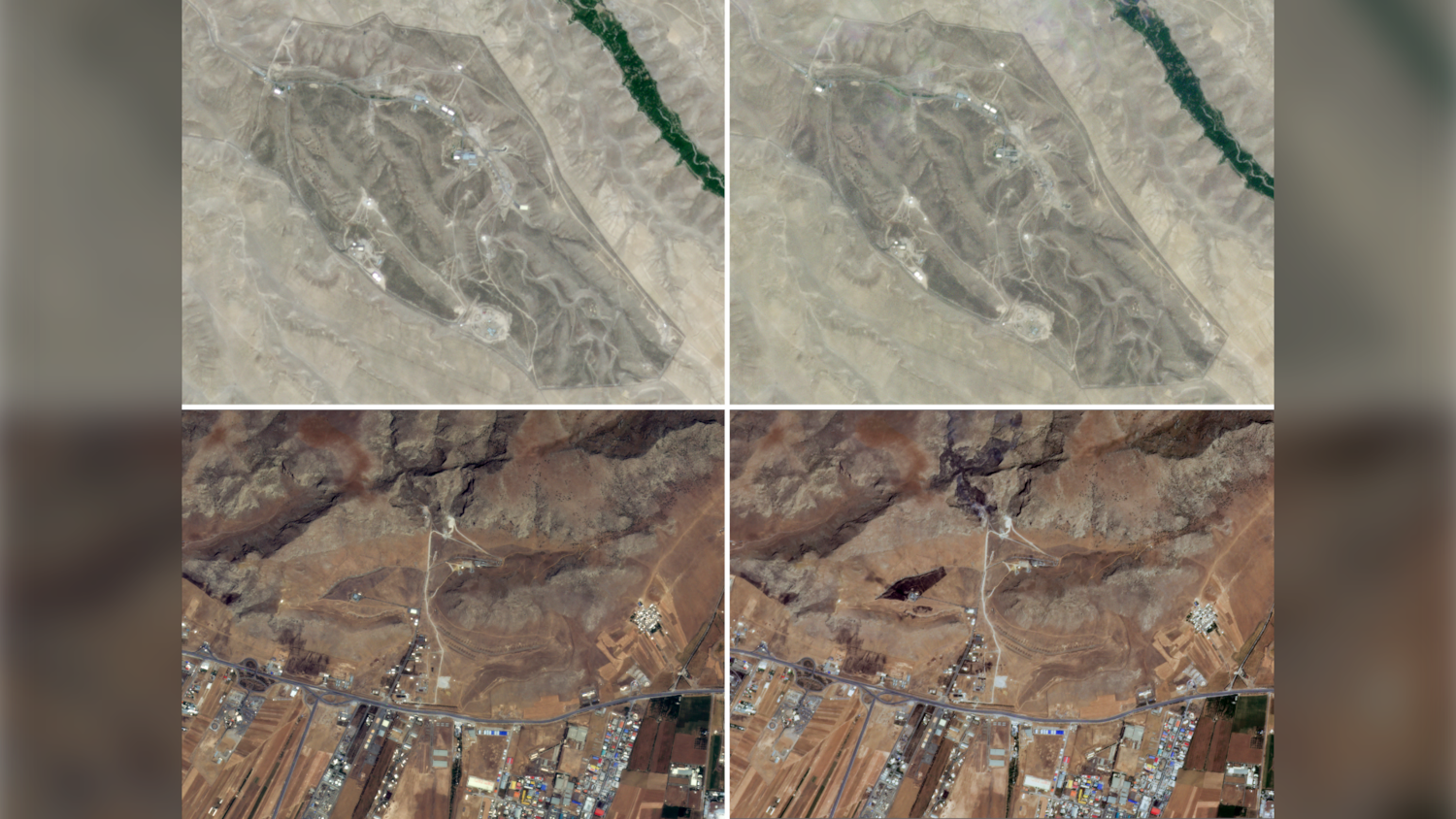 Satellite imagery shows Iranian nuclear facilities before and after ...