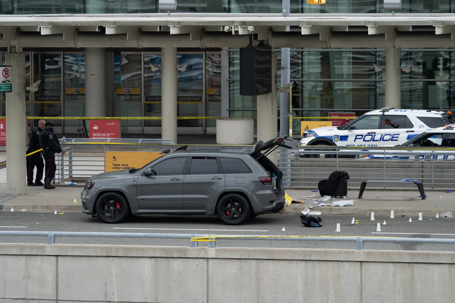 Chaos erupts following police-involved shooting at Toronto’s Pearson ...