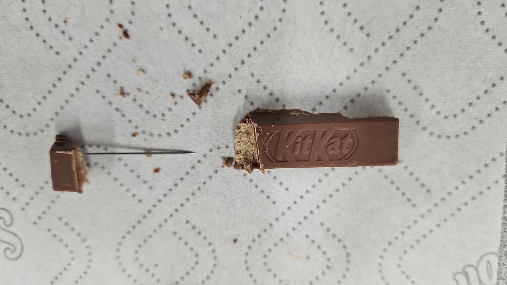 Thumb tack found in Ontario child’s mini chocolate bar